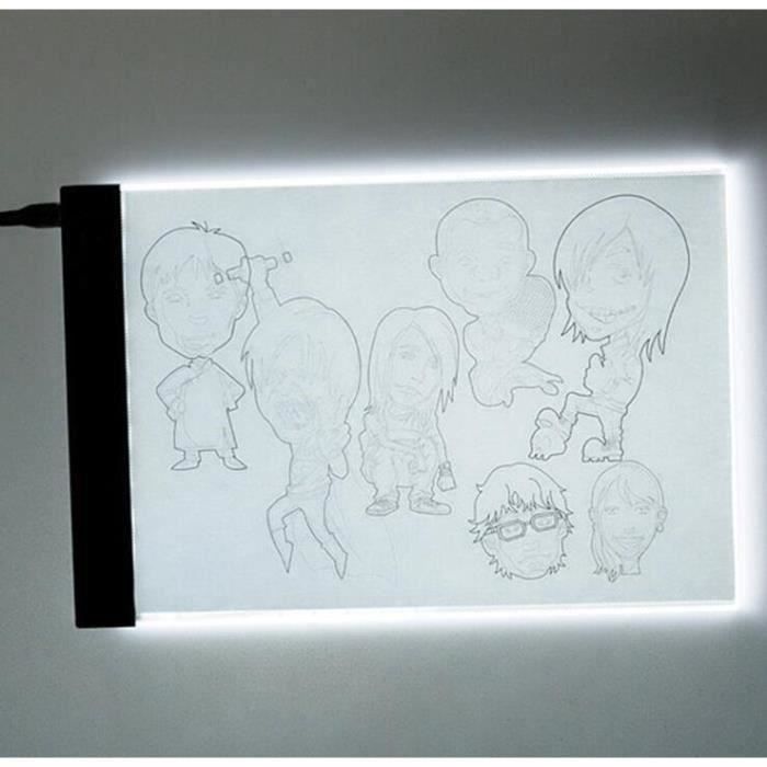 TH LED tablette Lumineuse Dessin Super Mince A4 USB Charge - Cdiscount ...