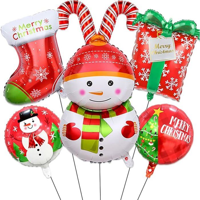 Ballons de Noël gonflables, décoration arche en aluminium pour fête ...