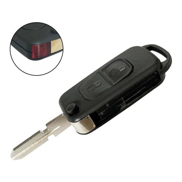 2 Bouton - XNRKEY-Coque de Clé de Voiture Pliable pour Mercedes Benz ...
