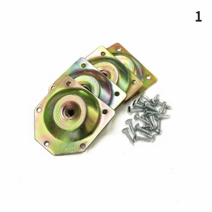 N1 - Pieds coudés en fer galvanisé, plaque de fibre, support rapide ...