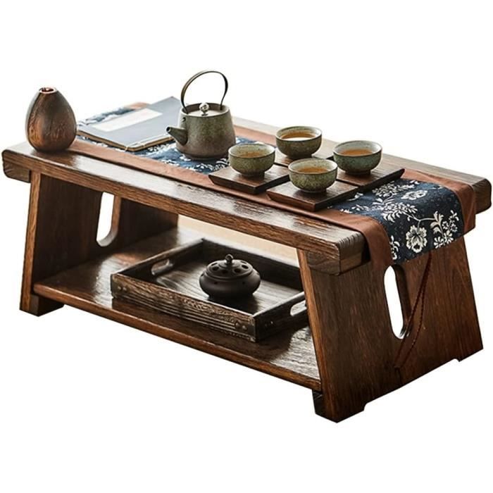 Rétro À Deux Niveaux Avec Support De Rangement,Pliable,Table Tatami ...