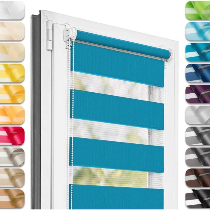 ® Store Enrouleur Double Klemmfix Sans Perçage 55 Cm X 150 Cm Côte D ...
