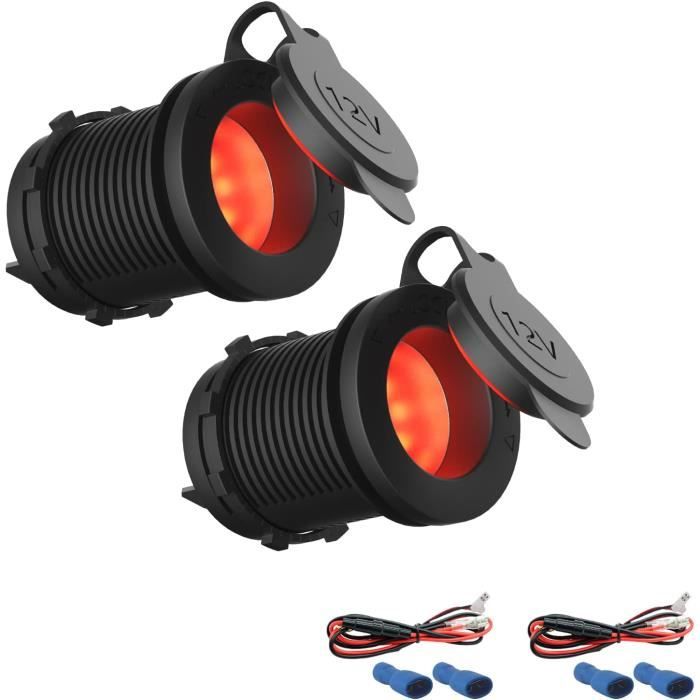 Allume-Cigare De Voiture Remplacement de Prise Avec LED Rouge pour ...