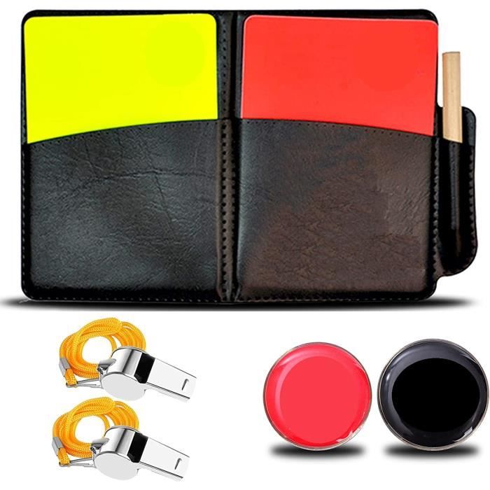 Kit Arbitre Football avec 2 Métal sifflet Arbitre Cartes d'arbitre de ...
