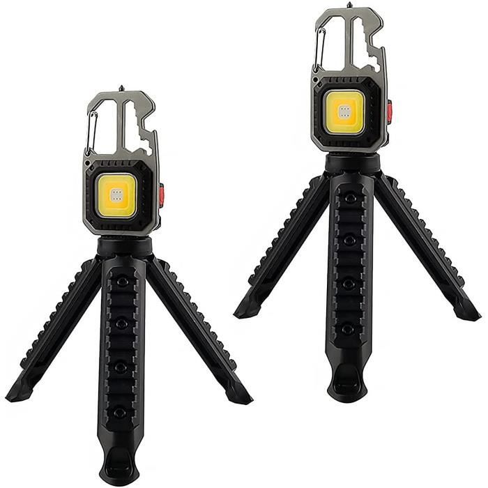 Mini Led Lampe Travail Portable Porte-Clés 2 Pièces Mini Lampe Poche ...
