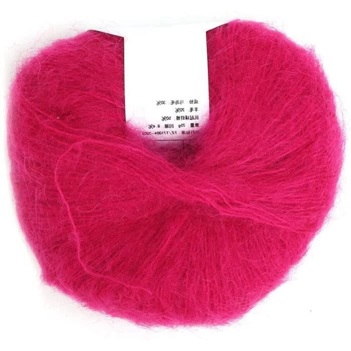 Laine Mohair Angora - Longue laine anti-boulochage - Confortable ...
