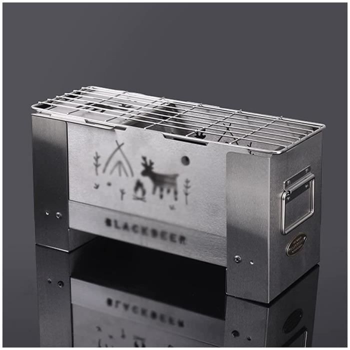 Brasero Portable Pliable Barbecue de Camping Extérieur en Acier ...