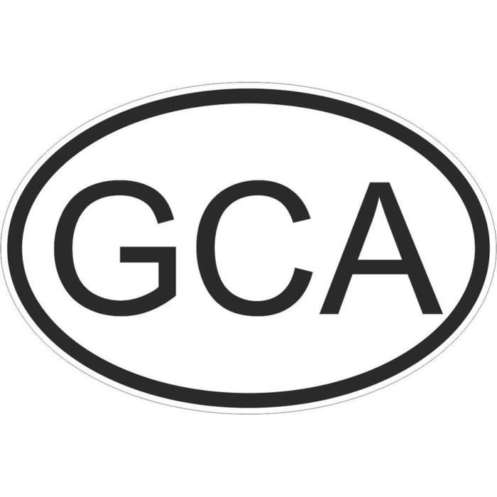 Autocollant sticker code pays voiture guatemala - Cdiscount Maison