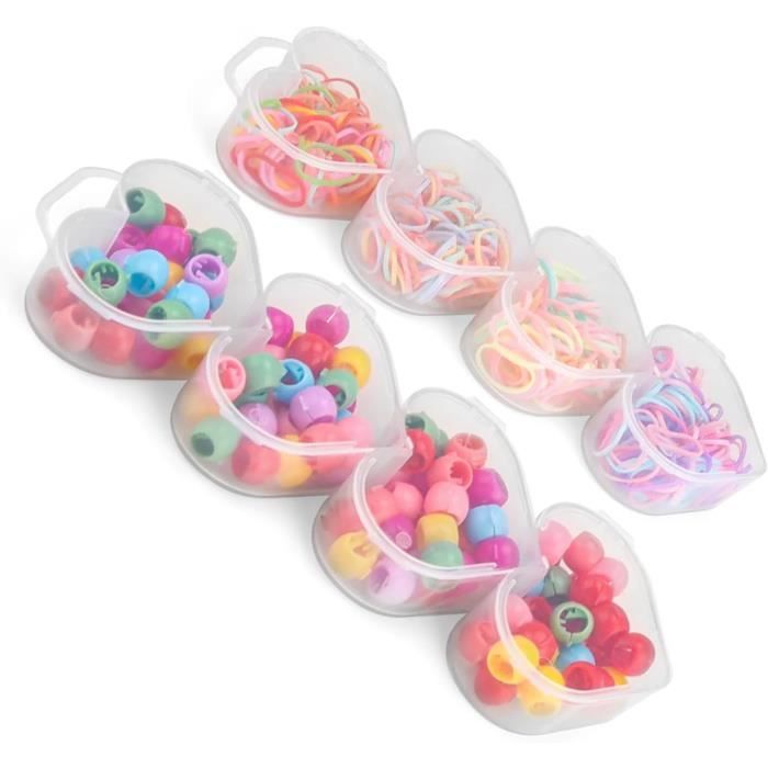 Mini Elastique Cheveux Avec Boîte De Rangement Coeur, 320 Pièces ...