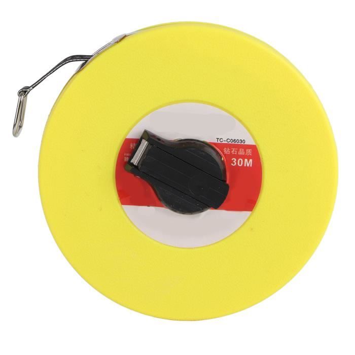 Ruban à mesurer industriel EJ.LIFE - 30m - Règle flexible en fibre de ...
