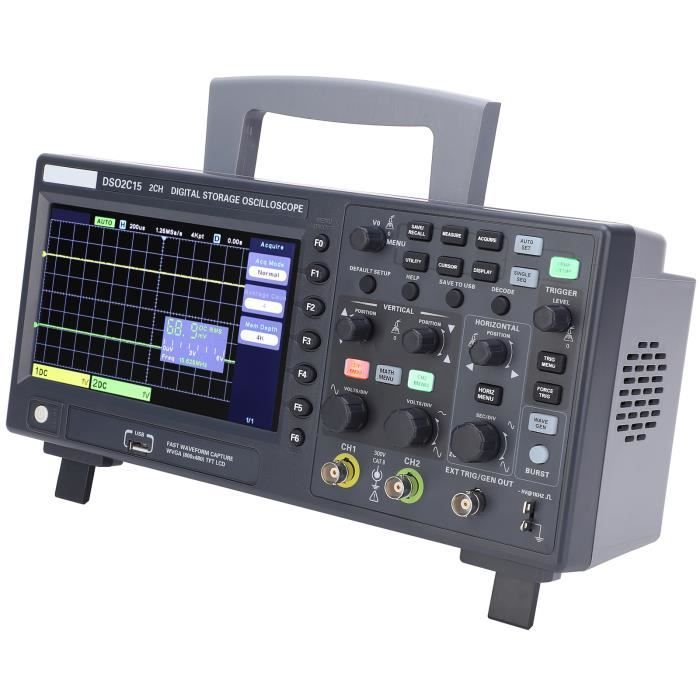 GOTOTOP Oscilloscope 2CH Oscilloscope de stockage numérique DSO2C15 ... GOTOTOP Oscilloscope 2CH Oscilloscope de stockage numérique DSO2C15 ...