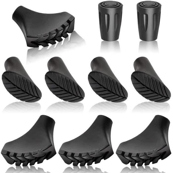 Embouts en caoutchouc pour bâtons de randonnée,10 Pcs Protecteur en ...