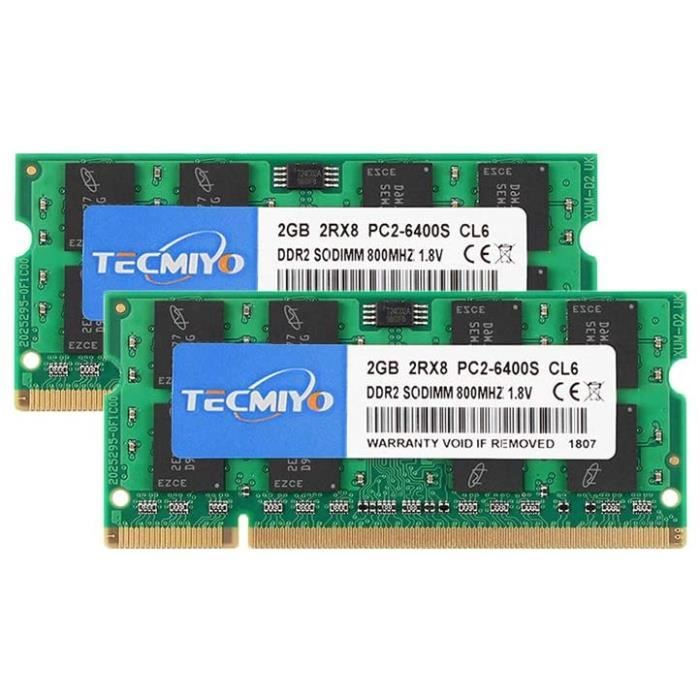 Memoire Ram - Limics24 - 4Go (2Gox2) Ddr2 800Mhz Pc2-6300 Pc2-6400 800 ...