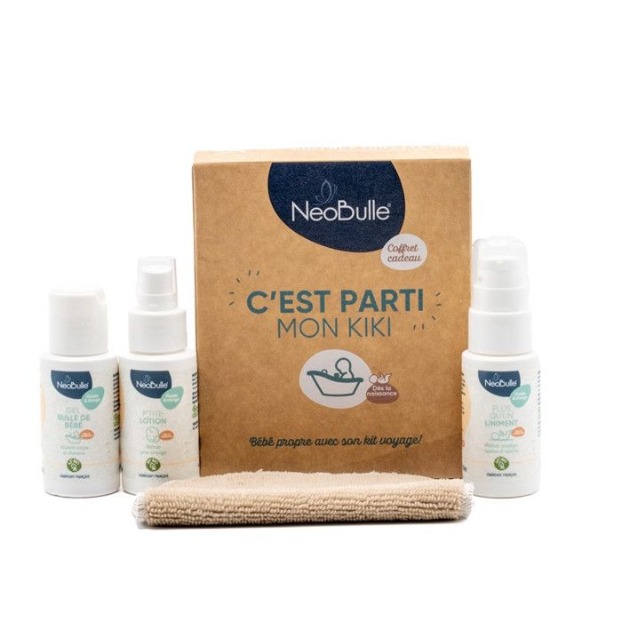Coffret de toilette - Néobulle - C'est parti mon kiki - 1 lotion - 1 liniment - 1 gel lavant ...