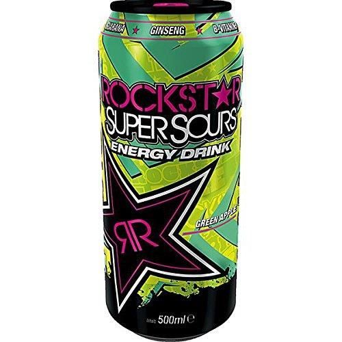 Rockstar Super Sours Green Apple Energy Drink - Cdiscount Au quotidien