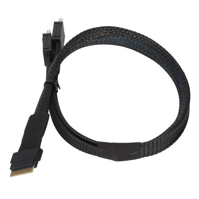 Câble SAS mince SFF‑8654 vers SFF‑8611 Câble Mini SAS SFF‑8654 vers SFF ...