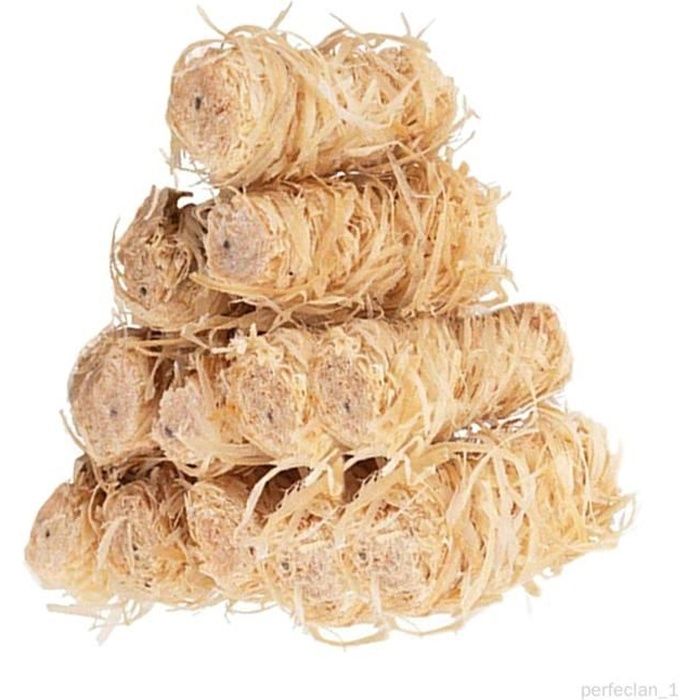 Allume-feu écologique SHIWAKI - Copeaux de bois et stéorine - Blanc ...