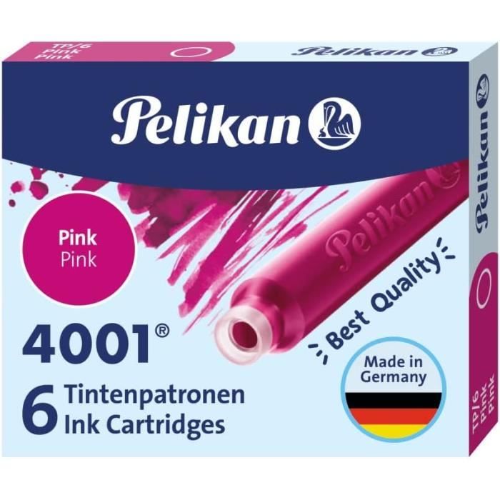 Pelikan Encre 4001 Boîte de 10 Etuis de 6 Cartouche d'encre TP-6 ...