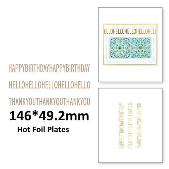 GABARIT DE DECOUPE,Hot Foil Plates--Matrices de découpe en forme de ...