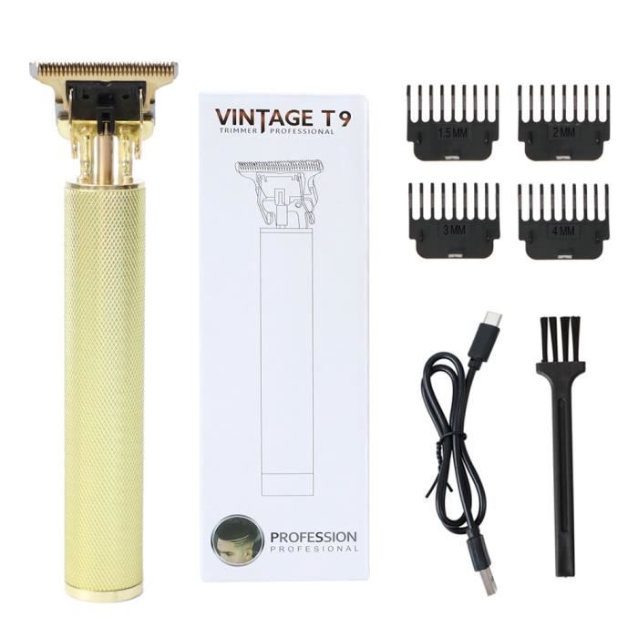 TONDEUSE A BARBE,Gold--Tondeuse électrique professionnelle pour hommes, Rechargeable par USB ...