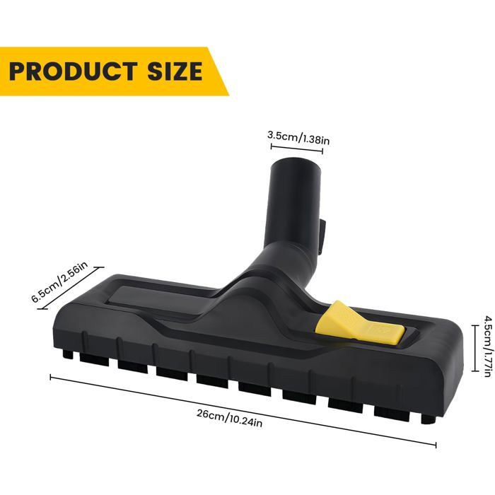 Brosse de sol pour aspirateur - SVATV - Compatibilité K?rcher WD3, WD4 ...