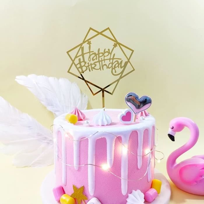Décoration De Gâteau 18 Ans Garçon Fille, Deco De Gâteau Toppers Happy ...