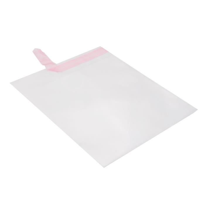 Sachet de 500 Plat Transparent Flap autocollantes Sachet Plastique ...