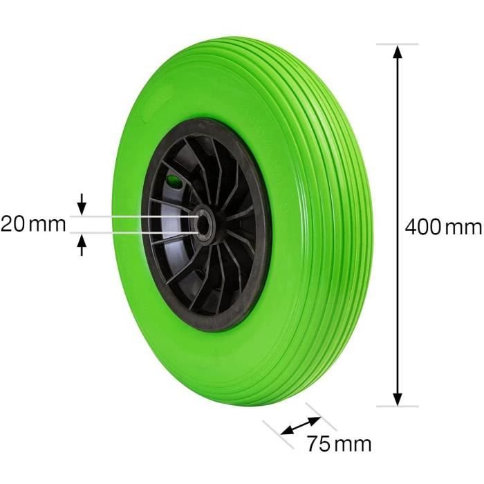 Wagner Roue de Diable - Anti-CREVAISON - PU Foam Roue, polyuréthane ...
