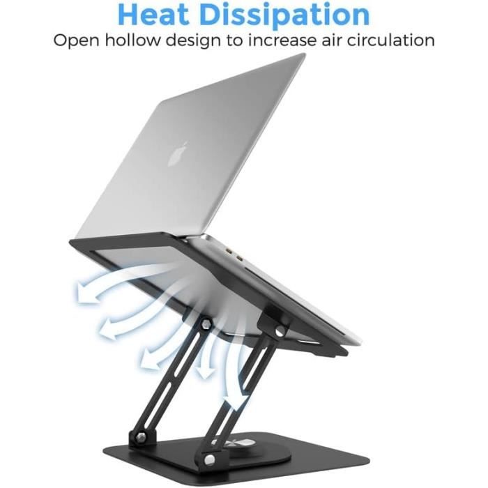 Support Ordinateur Portable,Rotative à 360°,Support Ergonomique pour ...