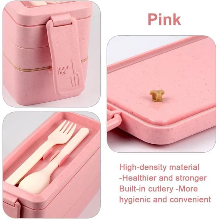 Bento Lunch Box Pour Adultes, Japanese Boîtes À Lunch Bento, 3 In 1 ...