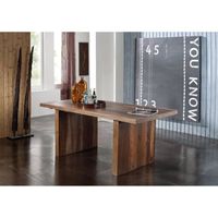 Table à manger 200x100cm - Bois massif de palissandre huilé - NATURE ...