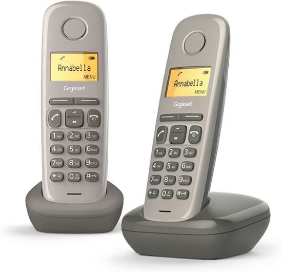 A170 Duo-2 Téléphones Dect Sans Fil-Écran Avec Rétro-Éclairage ...