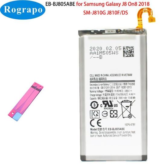 Nouveau Original 3500mAh EB BJ805ABE Batterie De Téléphone Pour Samsung Galaxy J8 On8 2018 A6 ...