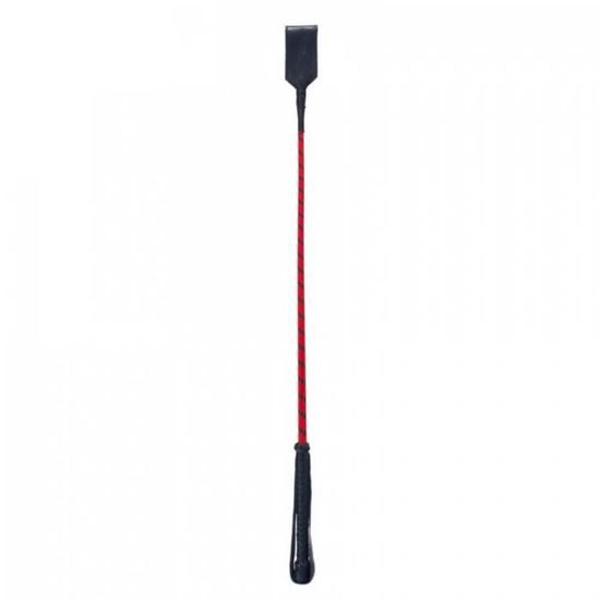 FOUET, CRAVACHE & MATRAQUE Cravache Slapper Crop 70cm Noir-rouge Devil ...