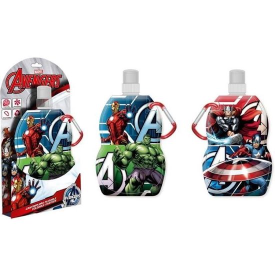 Gourde Avengers Marvel 400-500 Ml (sans BPA) gourde pliable avec ...