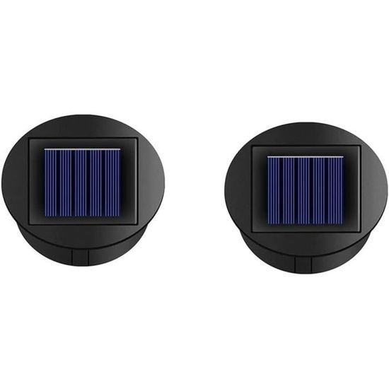 4 Pièces Panneau Solaire Avec Couvercle De Lumière De Lanterne Led ...