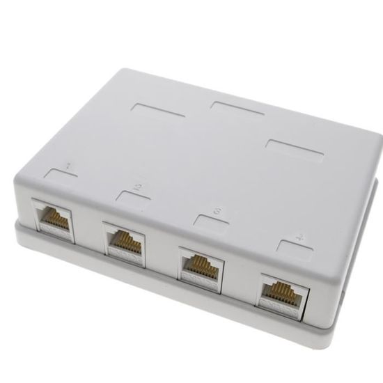 CableMarkt - 4 embases RJ45 Cat.5e UTP - Cdiscount Bricolage