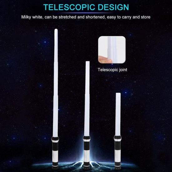 Omabeta Épée lumineuse à LED Épée télescopique extensible et pliable 2 ...