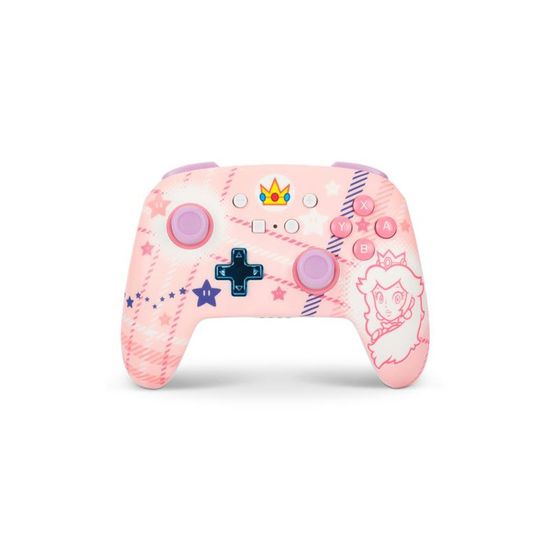 Manette de jeu - POWER A - Nintendo Switch - Sans fil - Rose - Peach ...