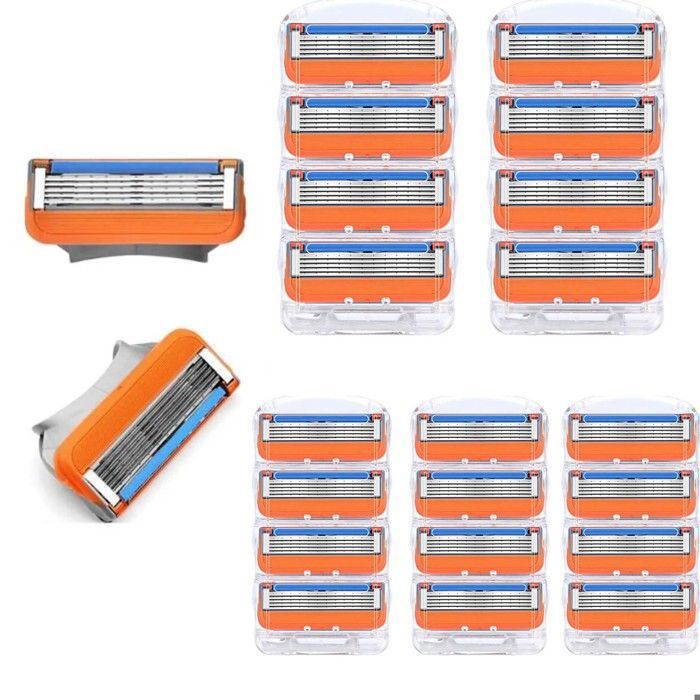 Pack de 20 lames de rasoir pour hommes avec lames compatibles Fusion 5 ...