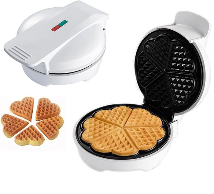 Gaufrier lectrique Machine Gauffres En Forme De Coeur Revtement ...