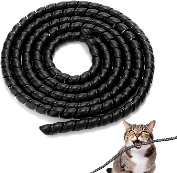 KHDULQ 5M-10Mm Cache Cable,Cable Management Gaine Câble Auto-Fermeture ...