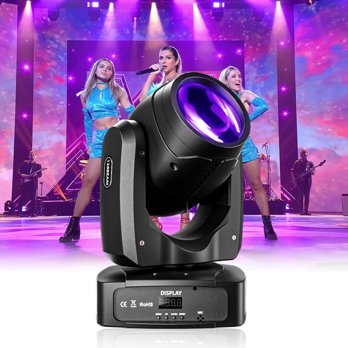 UKing 230W Lyre LED RGBW DMX Beam 8 GOBO 18 Prisme Avec Panneau ...