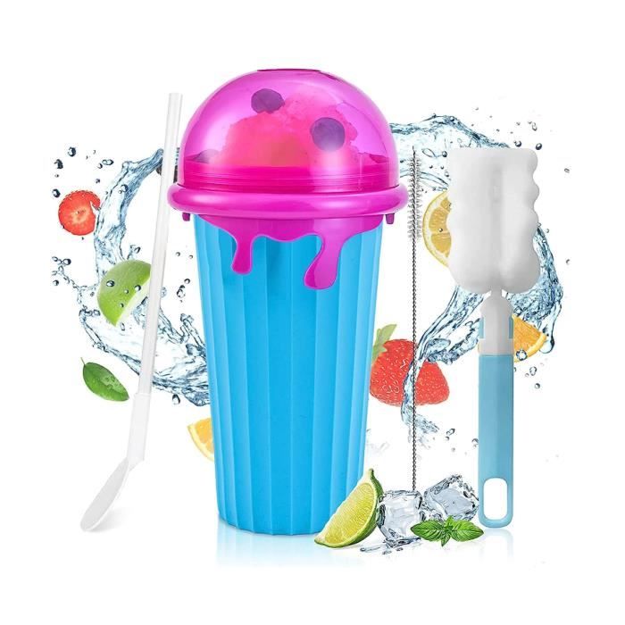 Slushy Cup,Slush Ice Maker,Homemade Smoothie Cup，Smoothie Pinch Ice Cup ...