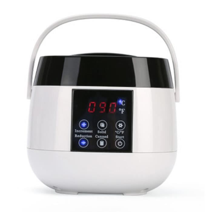 Kit d'épilation à la cire,Machine d'épilation à la cire avec écran LCD ...