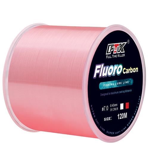 Rose - 0.40mm-30.36LB - Ligne de revêtement en fluorocarbone de 120m ...