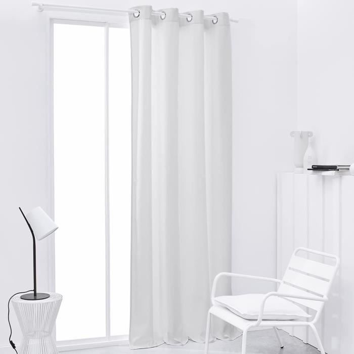 Rideau Isolant Thermique 140X240 Uni Essential Craie[n2223] - Cdiscount ...