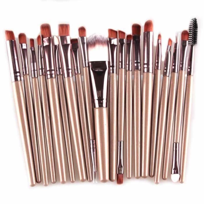 20 pcs - outils Set pinceau de maquillage Set de maquillage Trousse de ...