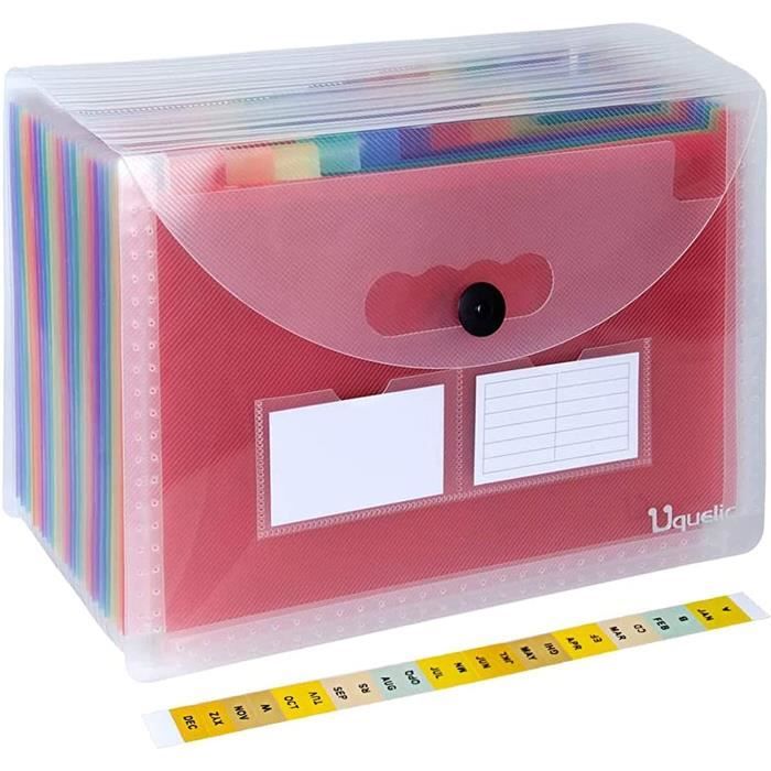 Trieur Extensible - 24 Compartiments A4 Accordéon Organ ur-Range ...