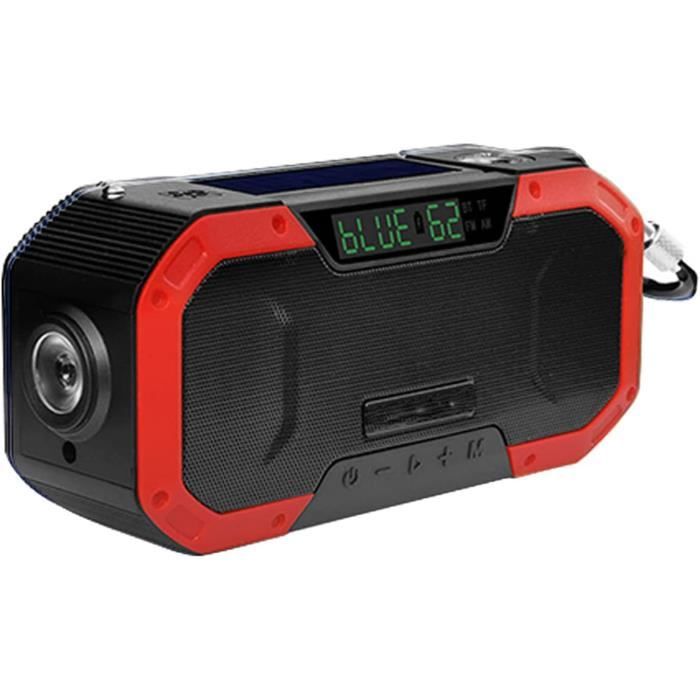 Radio à manivelle avec Bluetooth, Radio Haut-Parleur Bluetooth Portable ...